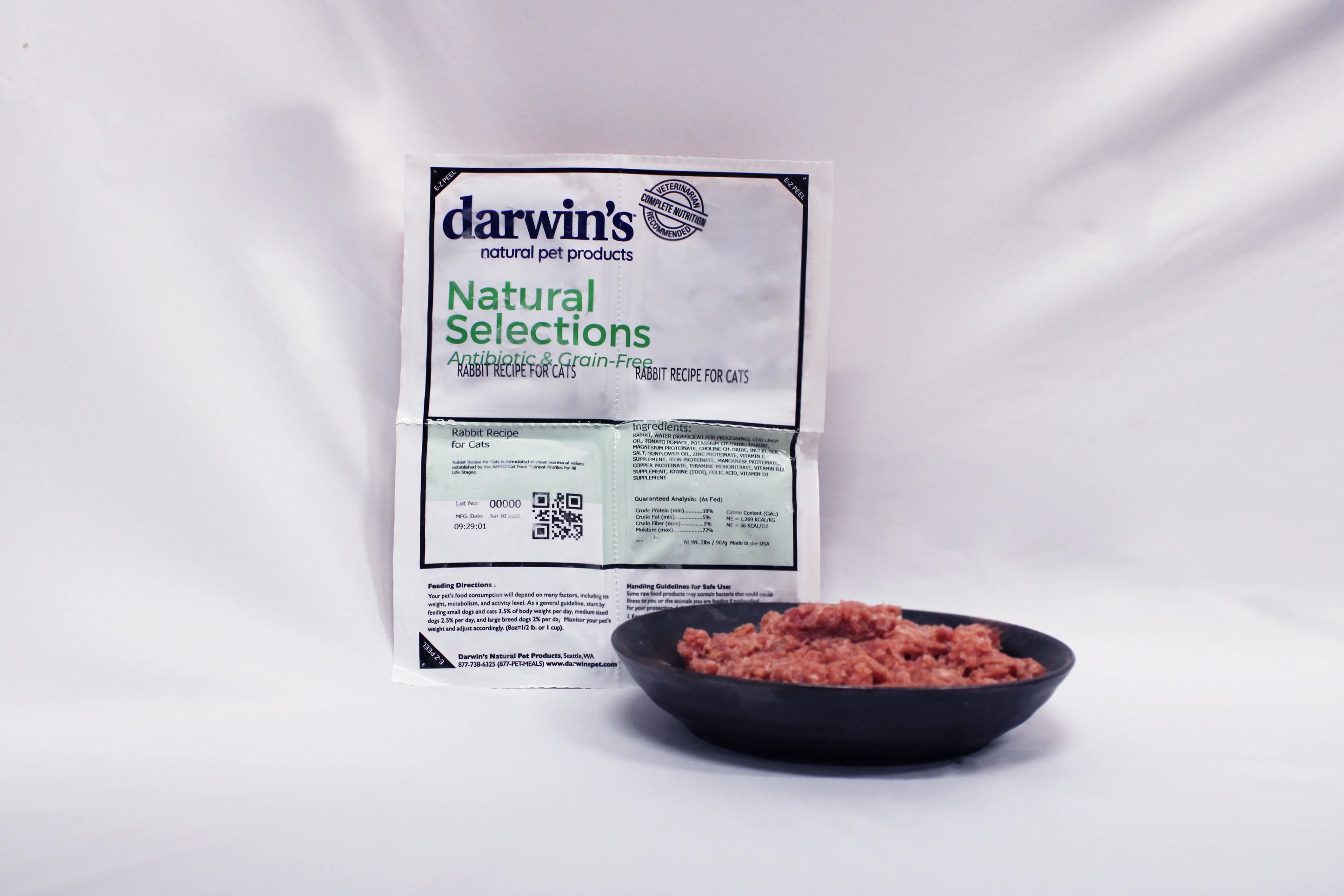 Premium Raw Rabbit Cat Food - Natural Selections – Darwin's
