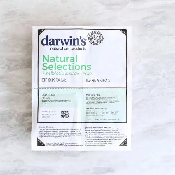 Natural Selections Premium Beef Cat Food - Best Choice – Darwin's
